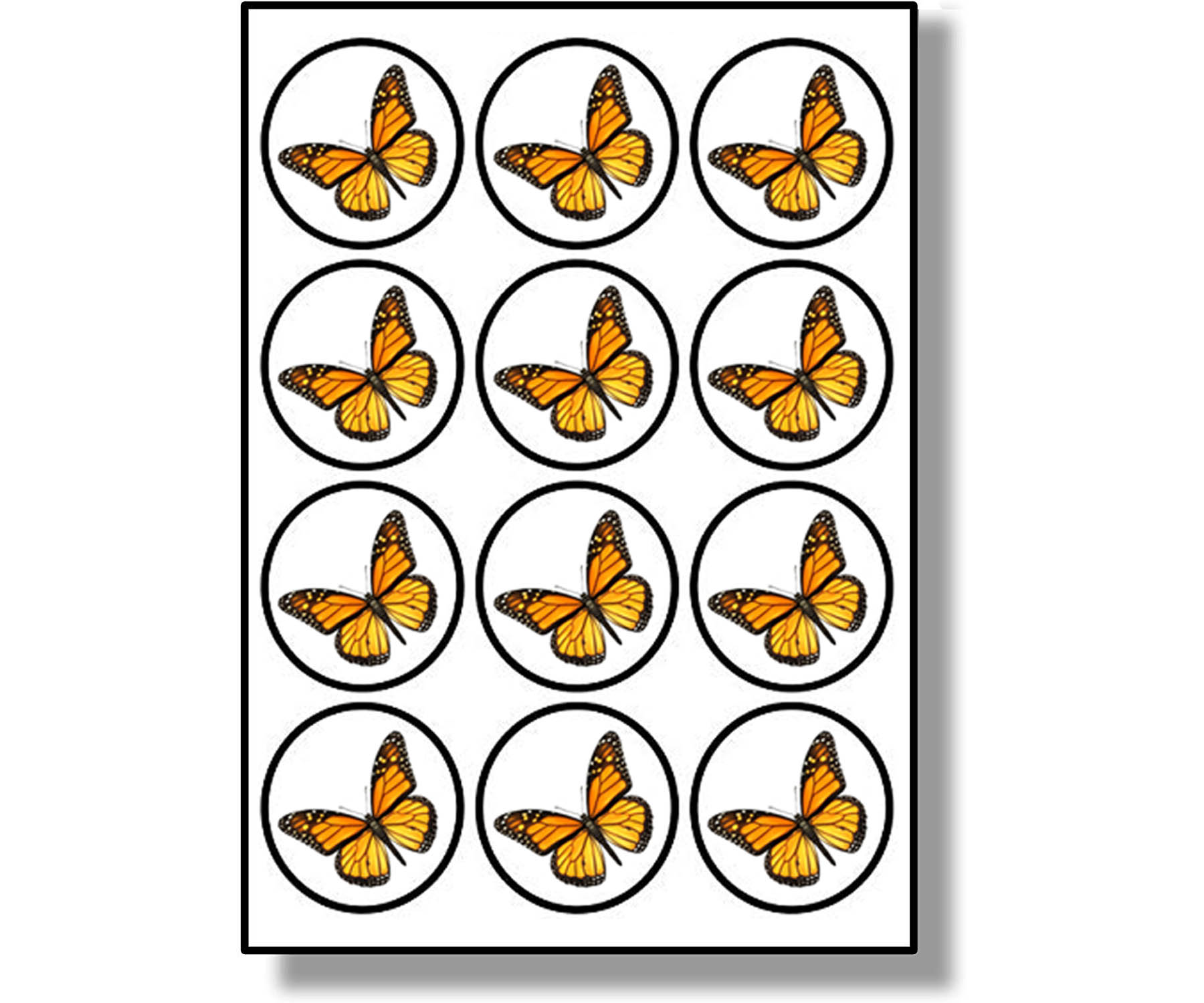 Sheet of 12 Stickers 64mm Round – mestyle.co.uk