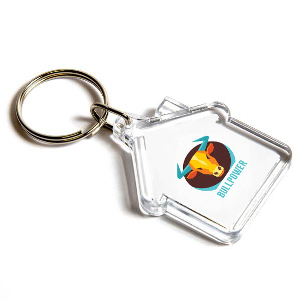Custom Keyring 35mm x 33mm House Shape – mestyle.co.uk